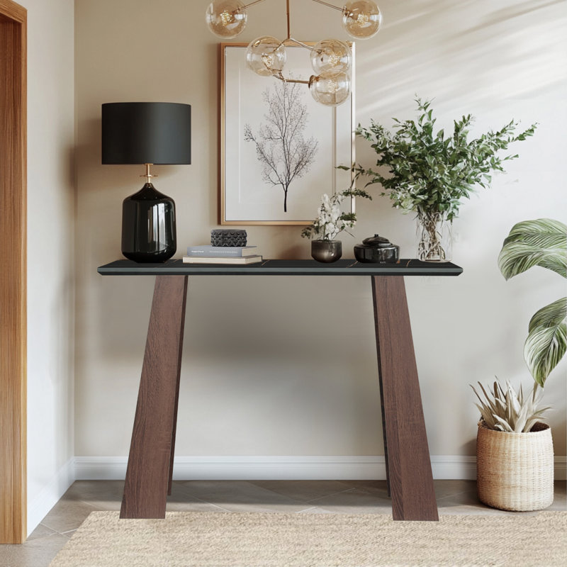 Walnut effect console table store